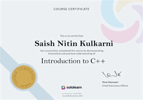 Saish Kulkarni On Linkedin Sololearn Cpplanguage