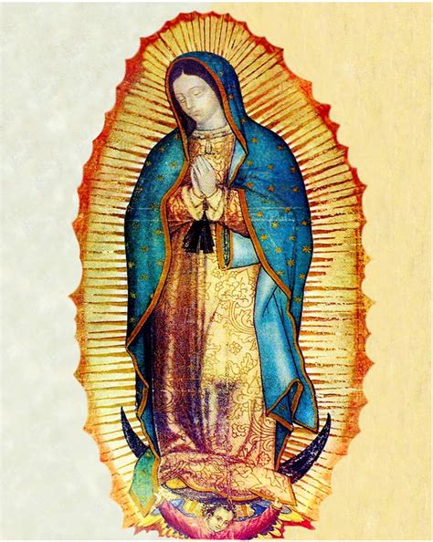 Hispanic World Our Lady Of Guadalupe Tilma Replica A 8x10