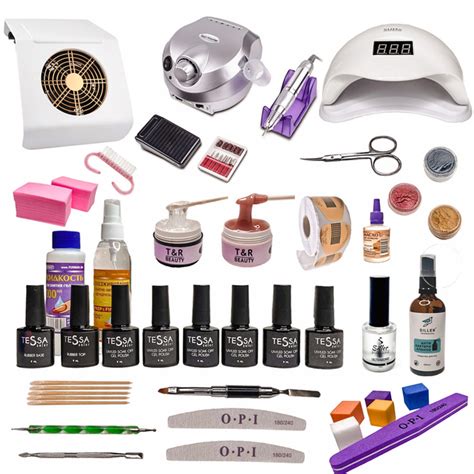 Професійний стартовий набір для манікюру з 52 товарів для майстра манікюра гіль лак Tessa No 1
