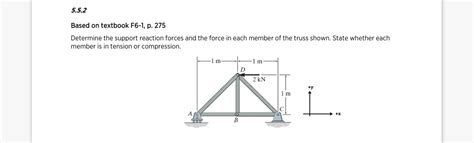 Solved 5 5 2based On Textbook F6 1 ﻿p 275determine The