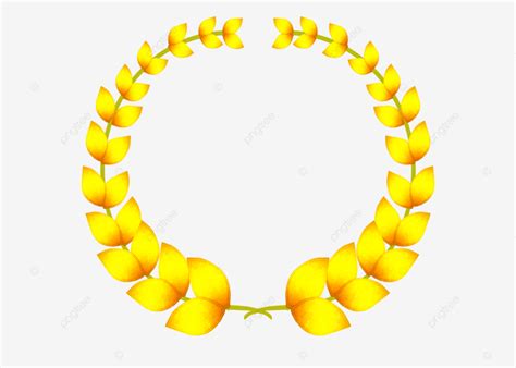 황금 월계관 골든 화환 한국어 로렐 화환 Png 일러스트 및 Psd 이미지 무료 다운로드 Pngtree