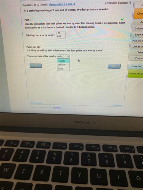 solved question 7 of 10 1 point view problem in a pop up
