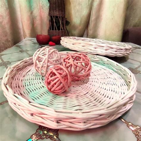 Таця з паперової лози — цена 420 грн в каталоге Подносы Купить товары