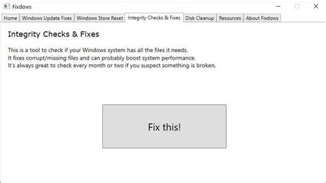 Fixdows Is An Open Source Utility That Helps You Fix Errors Related To