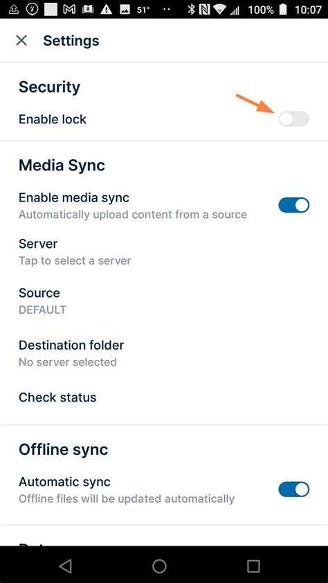 Setting A Lock On Your Android App FileCloud Docs Server