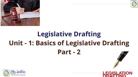 LB 4034 Legislative Drafting The Basics Of Legislative Drafting
