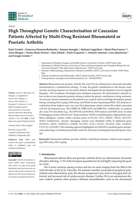 Pdf High Throughput Genetic Characterisation Of Caucasian Patients