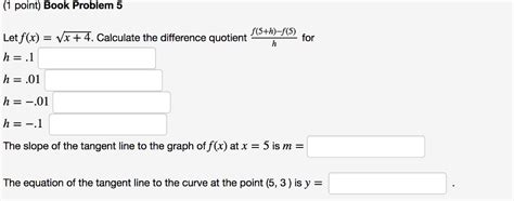 Solved 1 Point Book Problem 5 F 5 H F 5 Let F X X Chegg Com