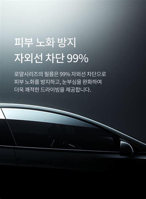 로얄시리즈 열차단 썬팅