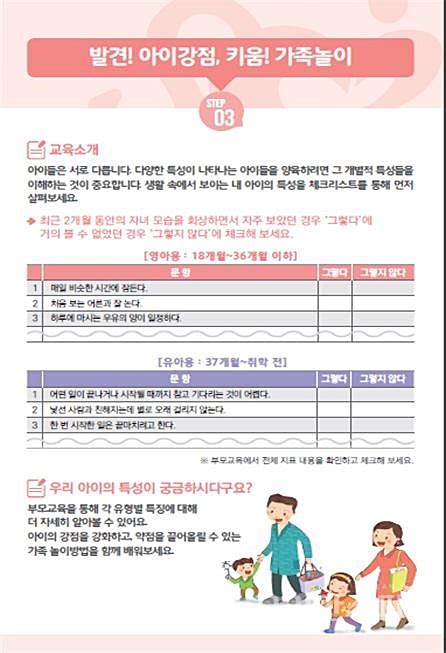 아이의 특성에 맞는 놀이방법 배우러 오세요”