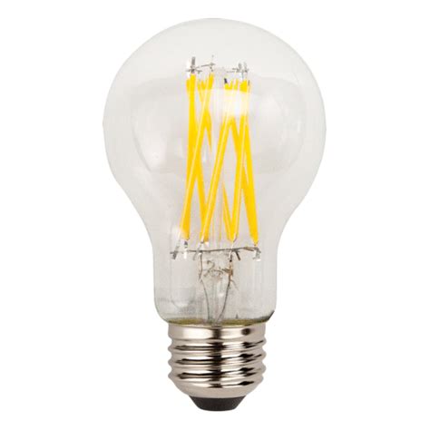 TCP LED Classic Filaments 8W A19 Dimmable 15000 Hours 60W Equivalent 5000K 800Lm E26 Base Clear