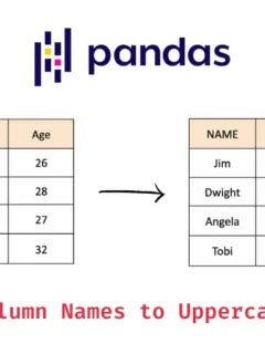 Pandas Change Column Names To Lowercase Data Science Parichay