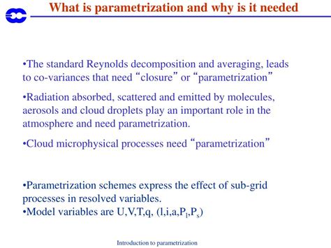 ppt what is parametrization processes importance and impact