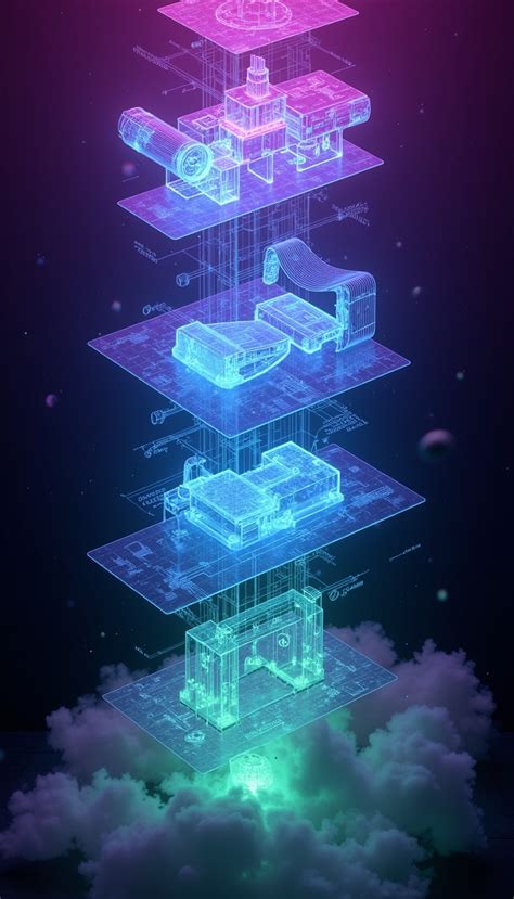 Free Holographic Blueprint Tower Image Holographic Blueprint