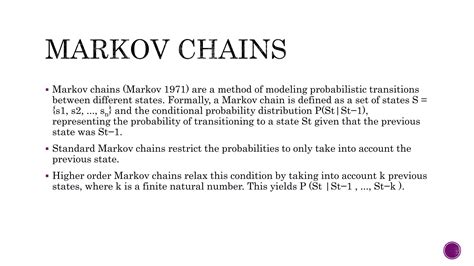 Markov Chain Map Generation Ppt