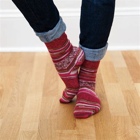 Ravelry Two At Once Toe Up Magic Loop Socks Pattern By Knit Picks Design Team