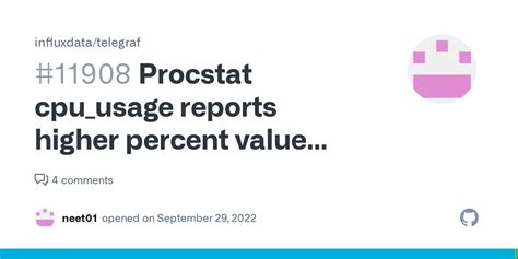 Procstat Cpuusage Reports Higher Percent Value Than System Totalcpu From Cpu Plugin · Issue