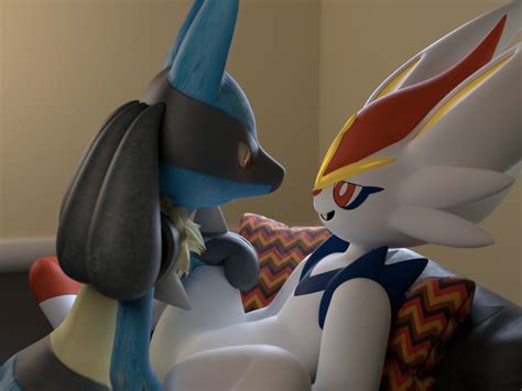 Rule 34 3d Artwork 4 3 Anonster Bedroom Eyes Cinderace Digital