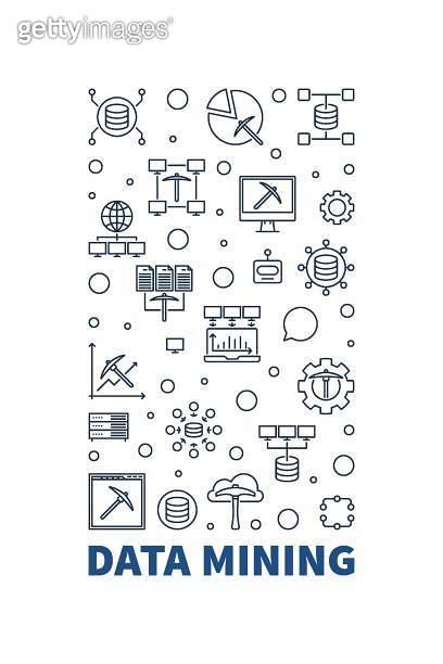 Data Mining Vertical Outline Banner Database Systems Concept Illustration 1742149013 게티이미지뱅크