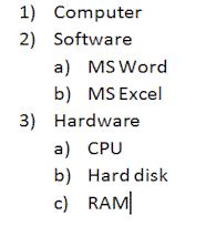 Creating A Multilevel List In MS Word
