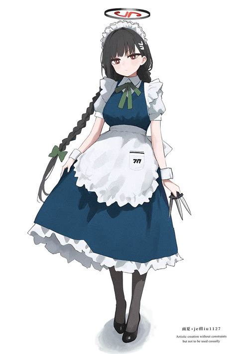 调月莉音 sakuya izayoi 碧蓝档案 雨夏 illustration PixivBox