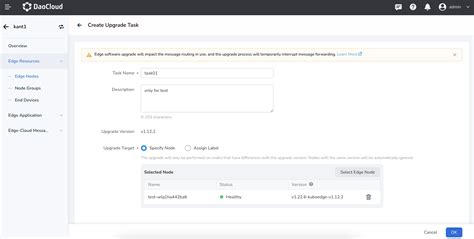 Batch Upgrade Edge Nodes DaoCloud Enterprise