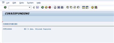 SAP TECH Corresponding Fields Of
