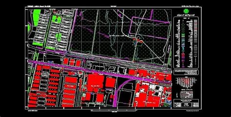نقشه اتوکد منطقه 21 شهر تهران