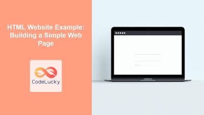 Html Examples A Practical Guide With Real World Code Snippets Codelucky