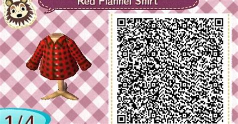 Red Flannel Shirt Acnl Qr Code Album On Imgur