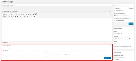 Content Modules WordPress Documentation