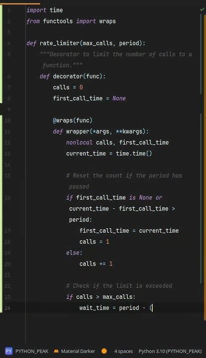 How To Build A Rate Limiter In Python Master Rate Limiting In Python With Decorators Youtube