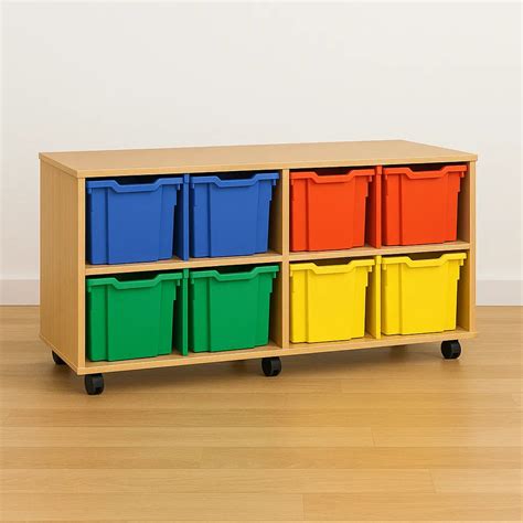 Monarch 8 Quad Tray Classroom Storage Unitclassroom Storage Unitschool Storage Units