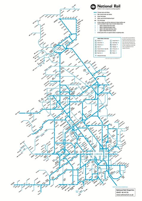 National Rail Map Uk Train Map Trainline