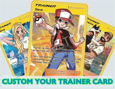 Custom Pokemon Card Personalized Pokemon Card Metal Gold Pokemon Tcg