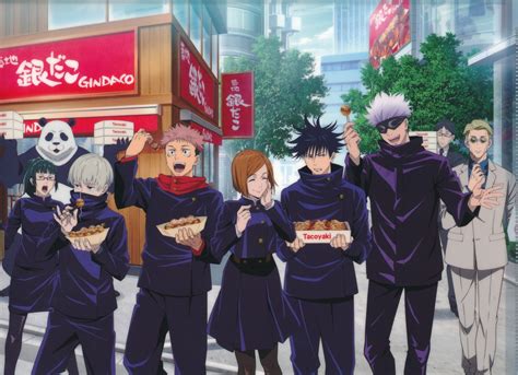 Jujutsu Kaisen Fushiguro Megumi Gojou Satoru Ijichi Kiyotaka Inumaki