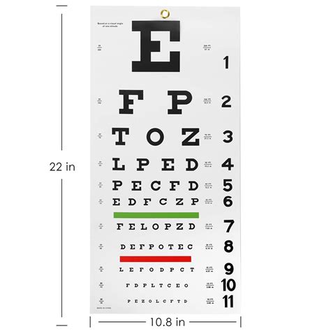Printable 10 Foot Snellen Eye Chart Printable Chart Template