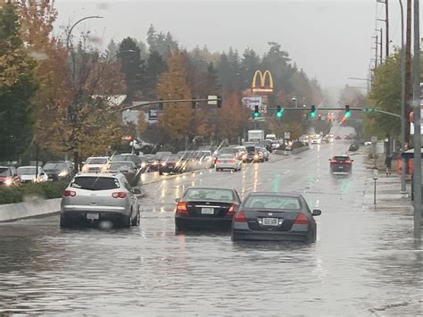 Flooding In Factoria R Seattle