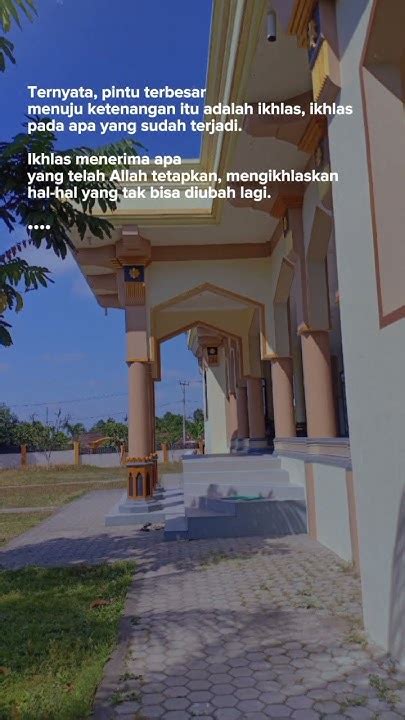 Ternyata Pintu Terbesar Menuju Ketenangan Adalah Ikhlas Youtube