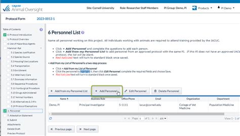 Create An IACUC Protocol Guide To Using RASS