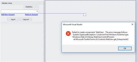 C Can I Load WebViews Using Edge In Visual Studio 2015 Stack Overflow