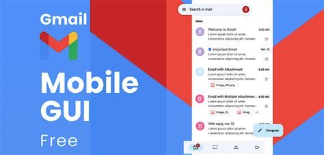 Figma Gmail App Template For Mobile Ux Crush