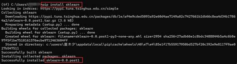 安装sklearn成功出现Version为 post 老帅的博客