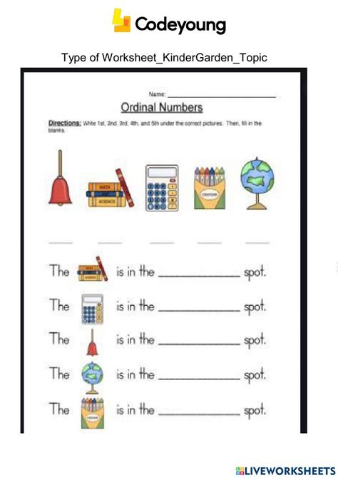 Ordinal Numbers Free Interactive Worksheets 2072792