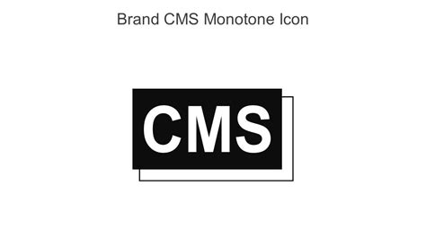 Brand Cms Monotone Icon In Powerpoint Pptx Png And Editable Eps Format Ppt Template
