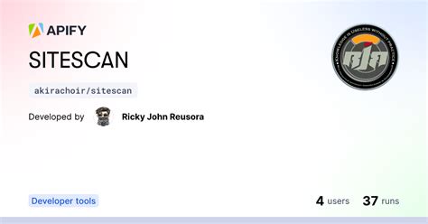 Sitescan Api In Python Deprecated · Apify