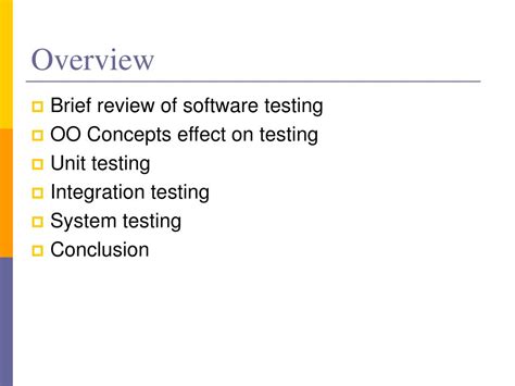 Ppt Object Oriented Software Testing Powerpoint Presentation Free Download Id927585