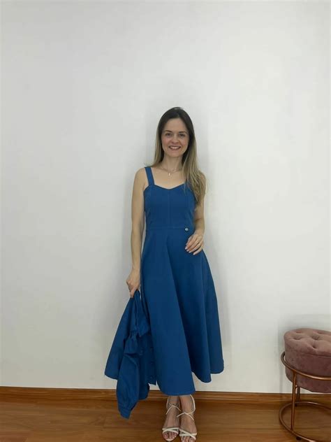 Conjunto J Ssica Azul Petr Leo Sodeci Moda