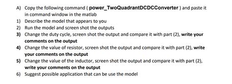 Solved A Copy The Following Command