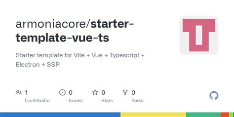 GitHub Armoniacore Starter Template Vue Ts Starter Template For Vite Vue Typescript